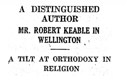 How famous was Robert Keable in 1920s New Zealand? | Robert Keable